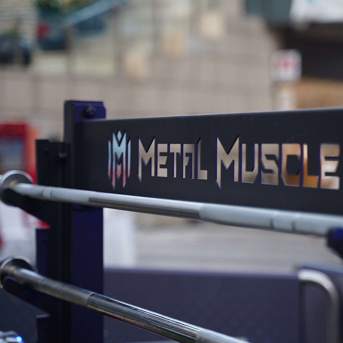 Gun Rack Style Barbell/ Plate Storage - METAL MUSCLE ATHLETICS